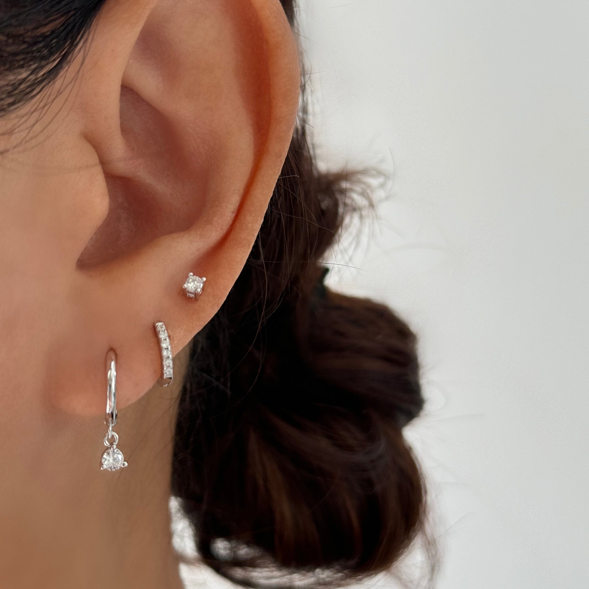 Julie Silver Dangle Earring Stack 3 Pair Set – ANETT