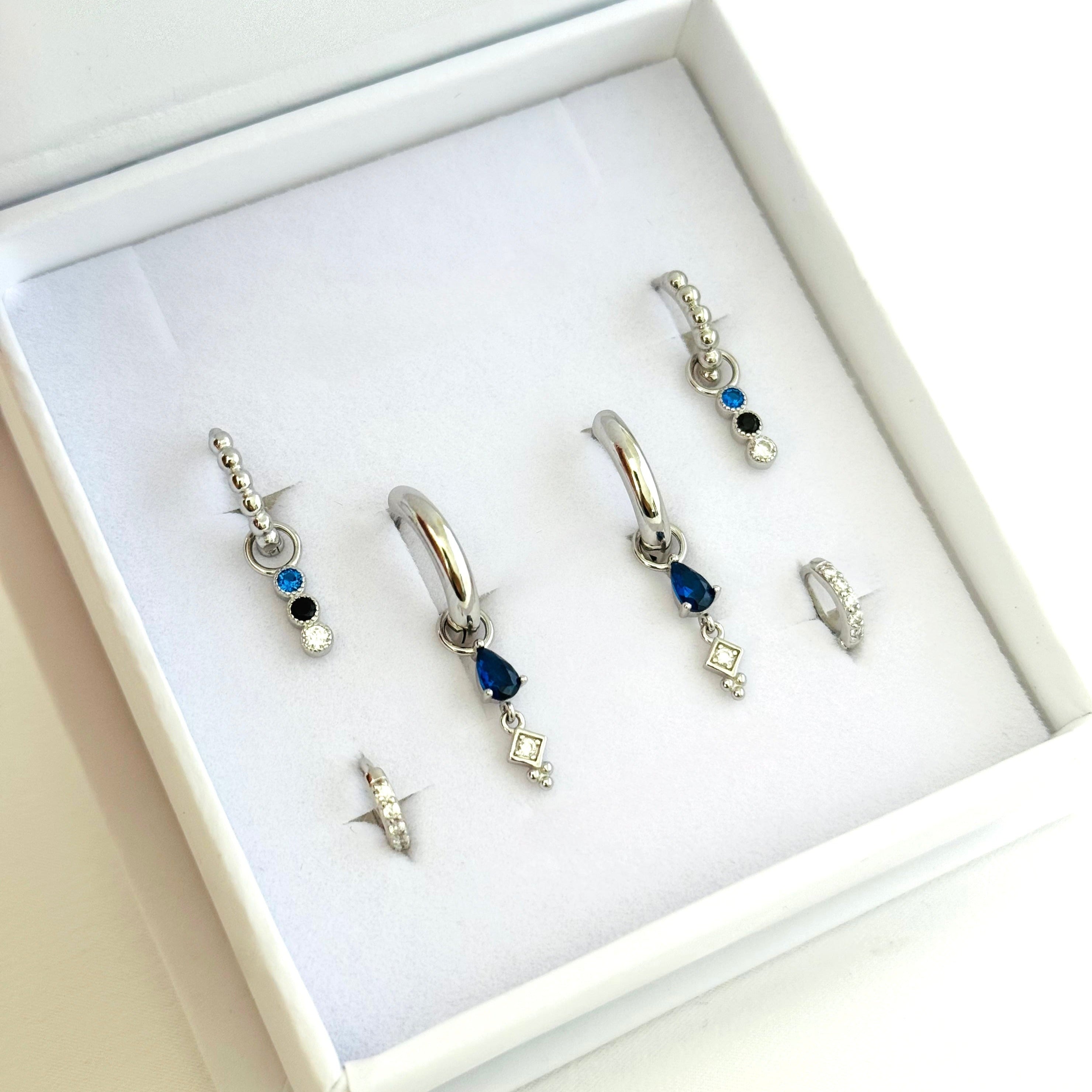 Blue Teardrop Dangle Earring Gift Set – ANETT
